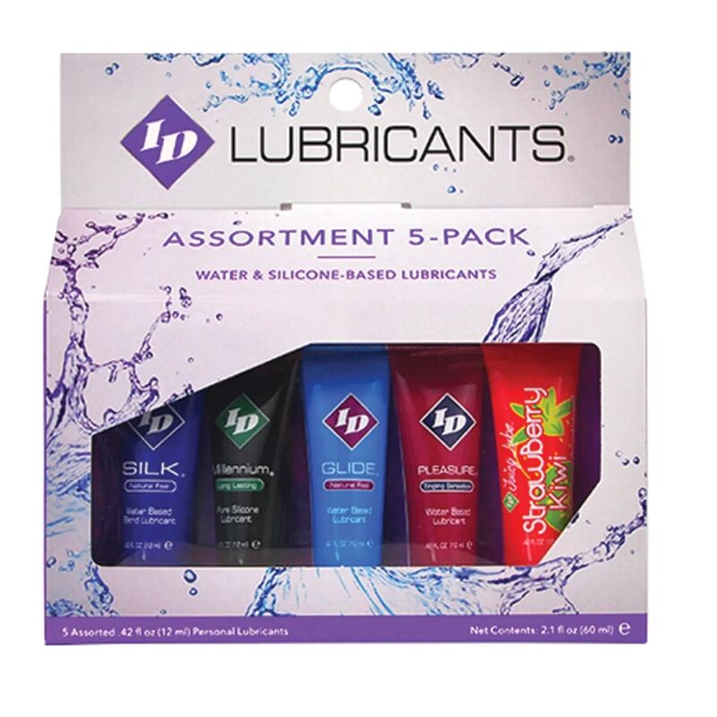 ID JUICY LUBE - ASSORTED 5X LUBRICANT TUBE PACK 12 ML - Secretroomsexyshop