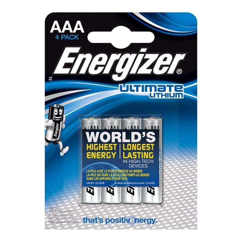ENERGIZER - ULTIMATE LITHIUM AAA L92 LR03 1.5V *4 - Secretroomsexyshop